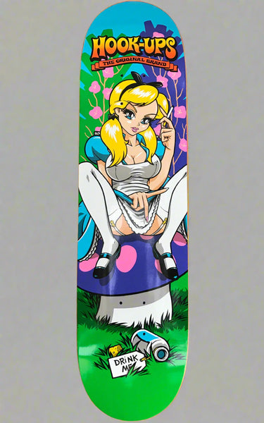 Hookups Official - Alice - 8 X 31.75 Skateboard Deck | THURO