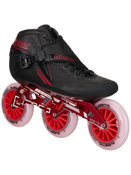 Bont Jet Skates Black/Red 3x110 Complete Skates | THURO